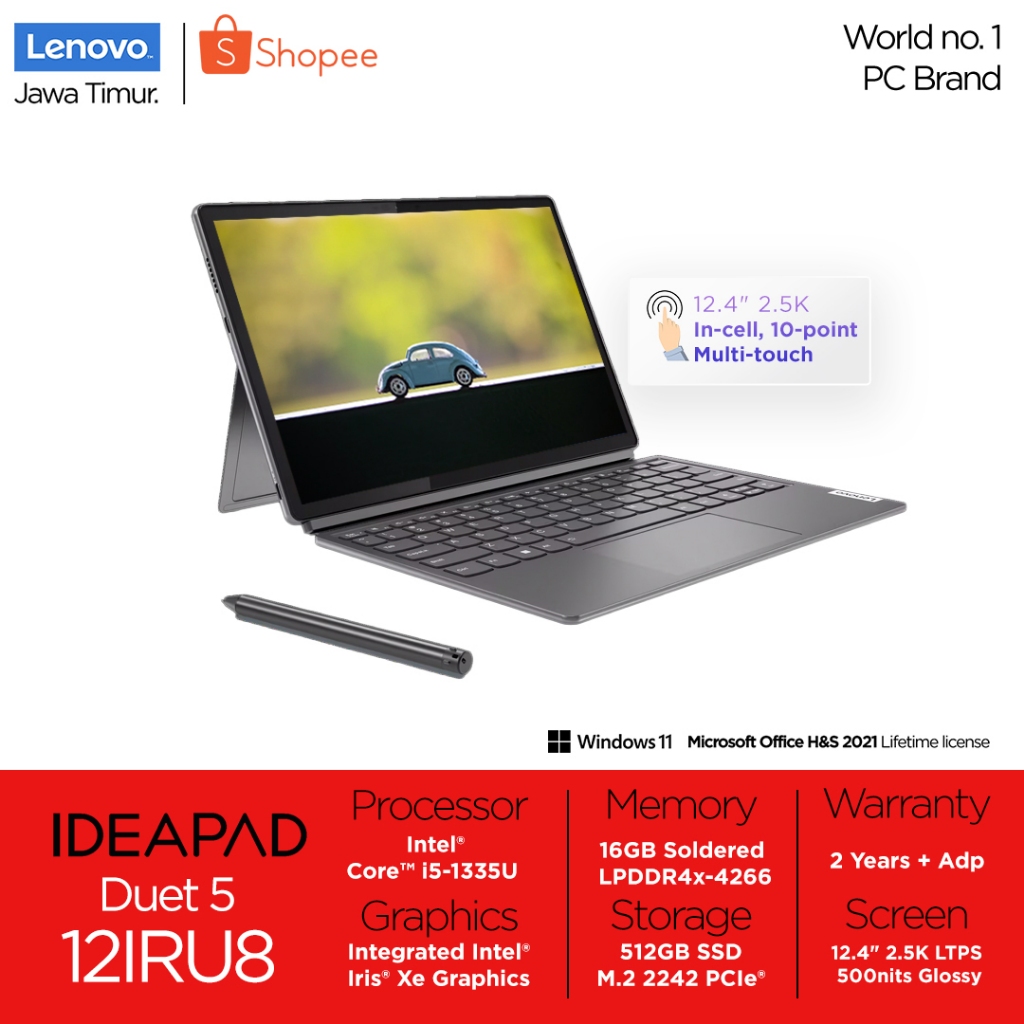 Jual Lenovo IP Duet 5 4MID Core i5 1335U 16GB 512GB Iris Xe Graphics ...
