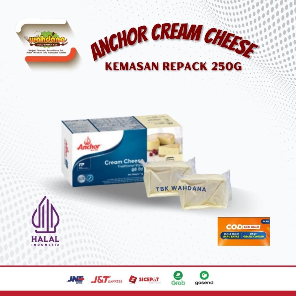 Jual Anchor Cream Cheese Kemasan Repack 250g | Shopee Indonesia