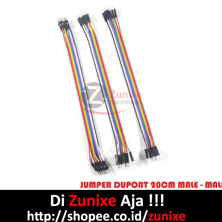 Jual KABEL JUMPER DUPONT 2CM 1 BUAH MALE MALE ARDUINO UNO MEGA ...