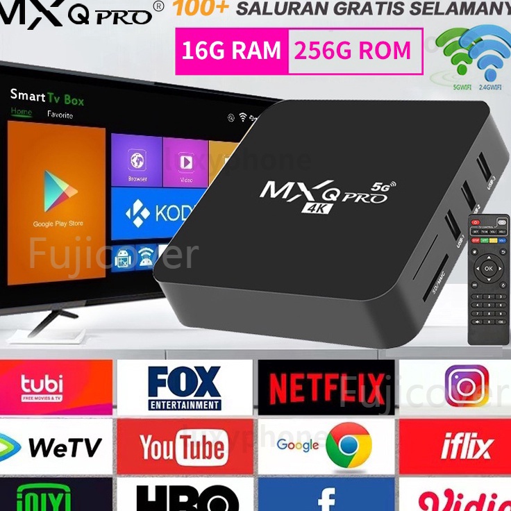 Jual Mxq Pro 4K 5G 16gb256gb Android TV Box TV Tabung Android 11 Stb ...