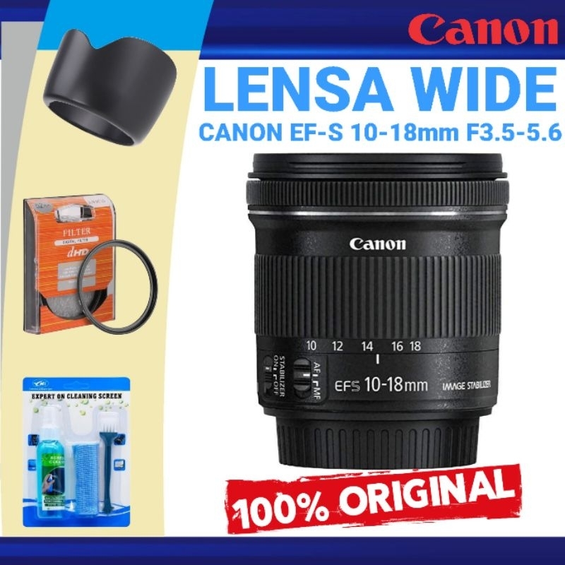 Jual LENSA WIDE CANON 10-18MM IS STM BARU DAN BERGARANSI 1 TAHUN ...