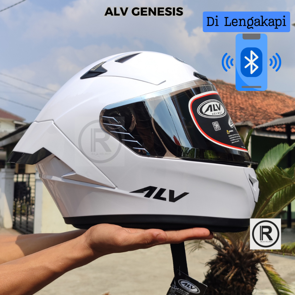 Jual HELM ALV FULL FACE GENESIS SPEKER BLUTUT 100% ORI | Shopee Indonesia