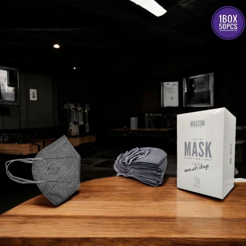 Jual MASKER KN95 MOUSON EMBOSS WHITE 5PLY 1BOX 50PCS | Shopee Indonesia