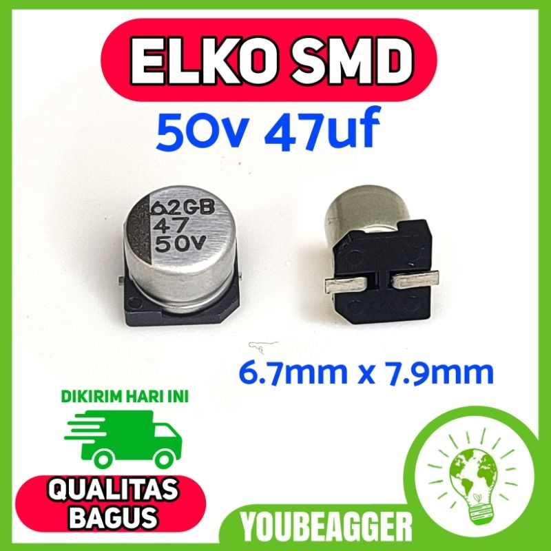 Jual Elko smd 50v 47uf | Shopee Indonesia