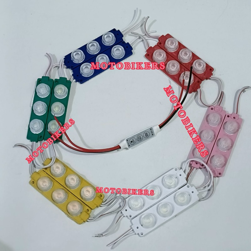 Jual MODUL LAMPU KEDIP BLITS PESAWAT + 2 BIJI LED 3 MATA BESAR 12V 24V ...