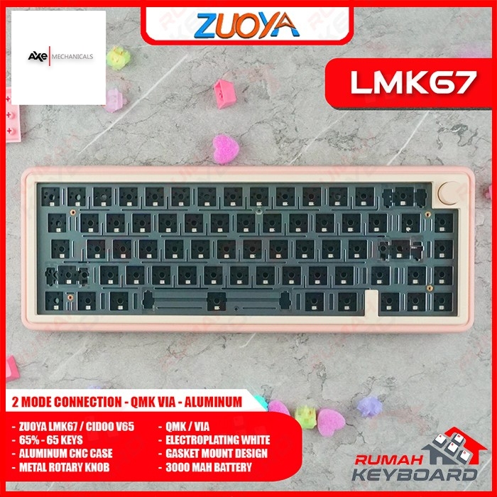 Jual ZUOYA - LMk67 - 67 Keys - Gasket - South - VIA - Mecahnical ...