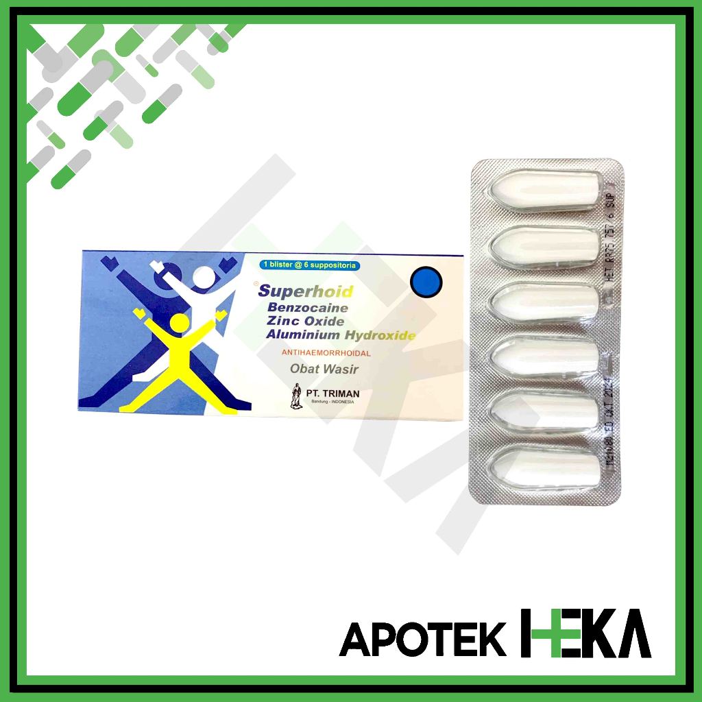 Jual Superhoid Suppositoria Box isi 6 Supp - Obat Wasir [JAKSEL ...