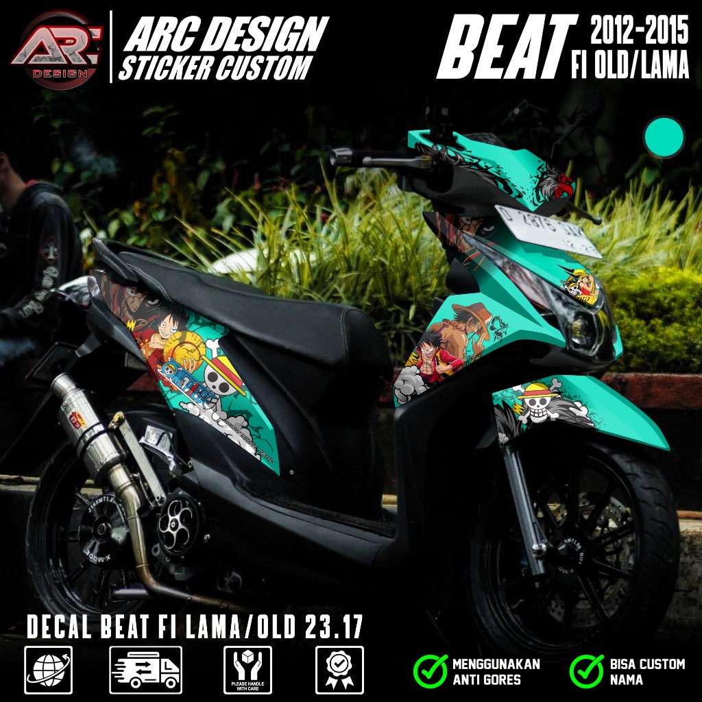 Jual (COD) TERBARU Decal Sticker Honda Beat FI Lama 2012 2013 2014 2015 ...