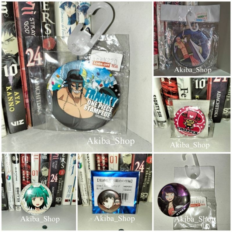 Jual Can Badge - Pin Original Anime Franky Marine Smoker Chopper One ...