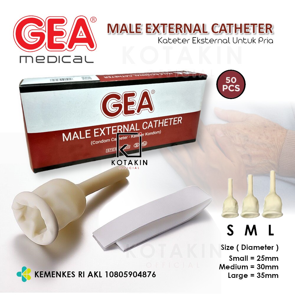 Jual 1BOX isi 50 - External Male Catheter GEA Onehealth - Kateter Urin ...