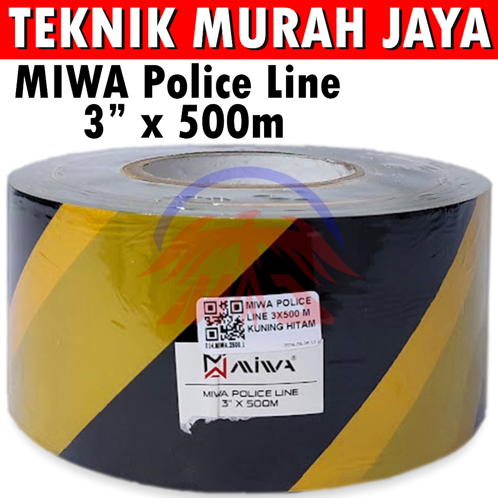 Jual MIWA Garis Polisi 3 Inch 500 Meter Baricade Tape Police Line 3" x ...