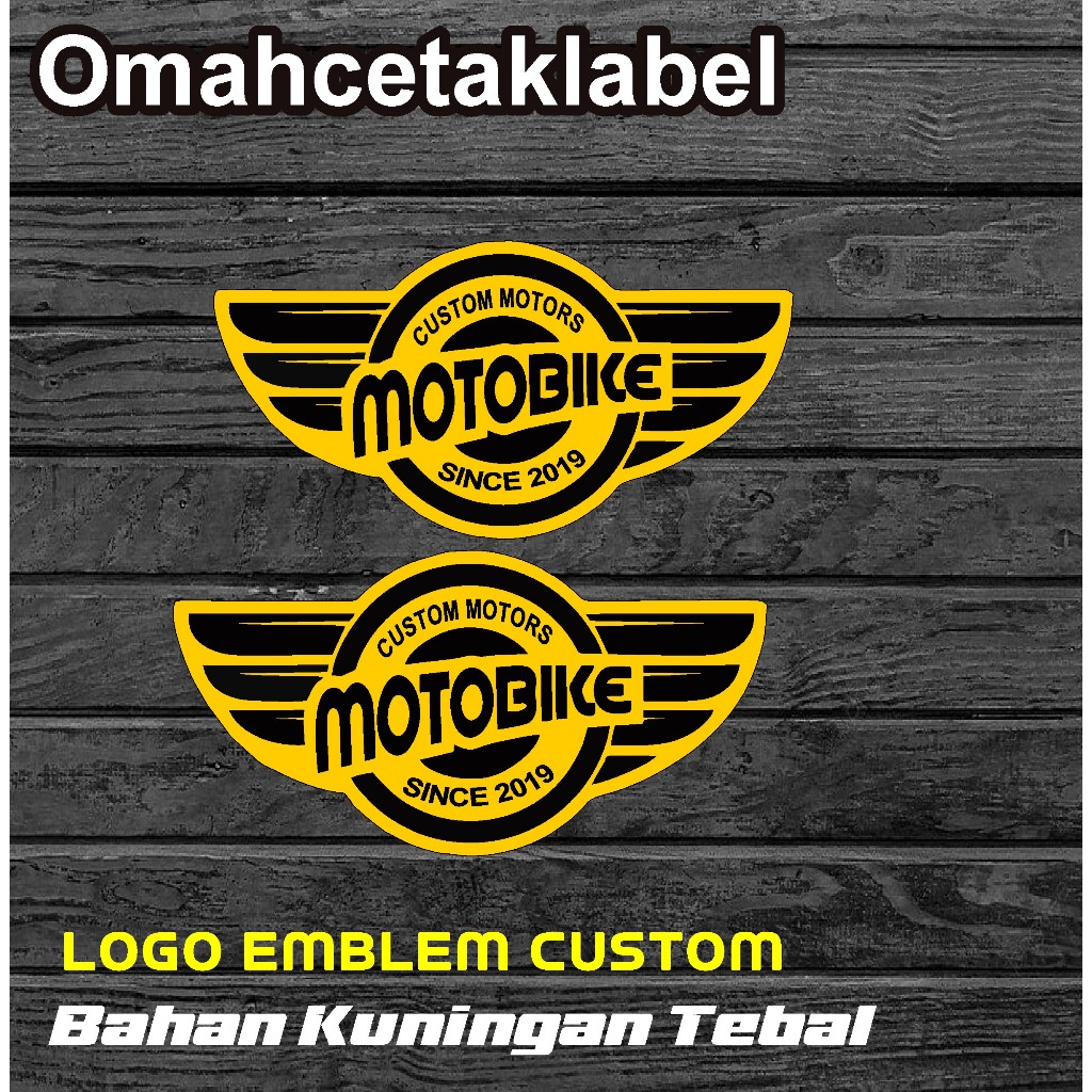 Jual LABEL EMBLEM KUNINGAN, BISA RIQUEST NAMA DAN LOGO UKURAN 2,5X5CM ...