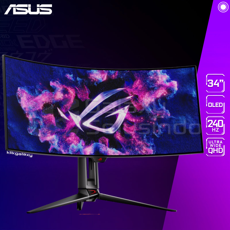 Jual ASUS ROG Swift PG34WCDM 34 Inch OLED UWQHD 240Hz Curved Gaming Monitor | Shopee Indonesia