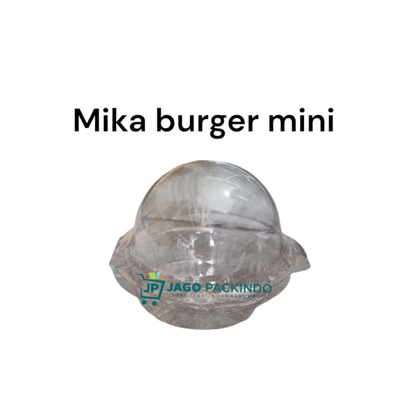 Jual MIKA BURGER BULAT MINI BENING 1 pack isi 50 pcs | Shopee Indonesia