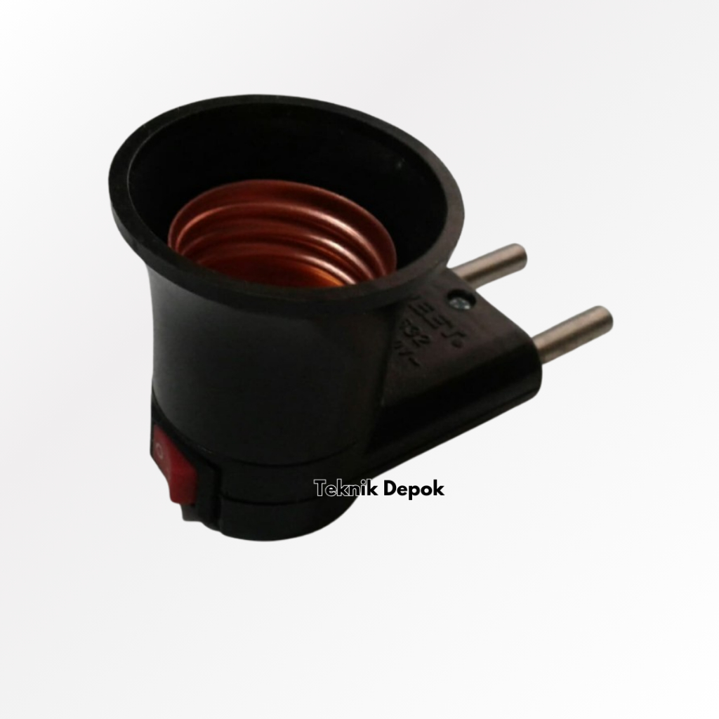 Jual Fitting Lampu Colok Model L Type M-632 Plus Saklar Switch On Off ...