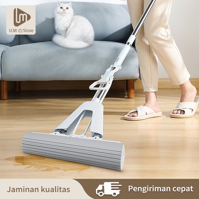 Jual Alat Pel Lantai peras otomatis Spons Dengan Perasan Lipat Otomatis ...