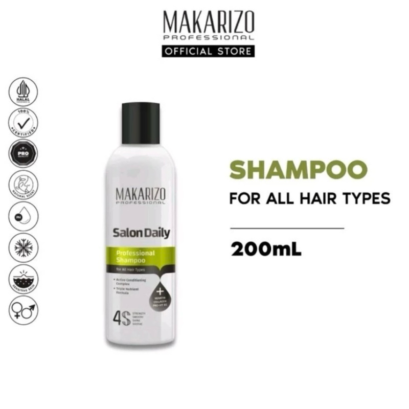 Jual Makarizo Professional Salon Daily Shampoo 200 ml | Shopee Indonesia