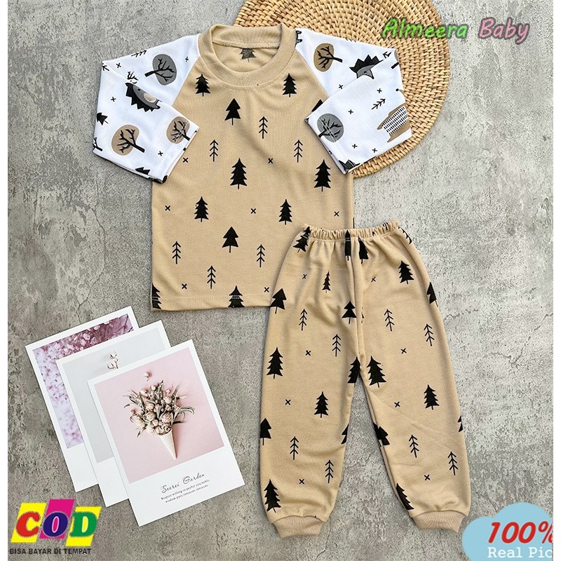 Jual Set Oblong Bayi Bahan Teteron Cotton Setelan Baju Bayi Kaos Reglan ...