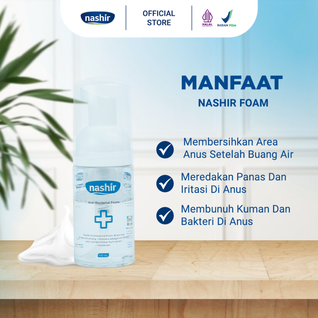 Jual Nashir Care Foam Antibacterial Menjaga Kebersihan dan Kesehatan Area Intim | Shopee Indonesia