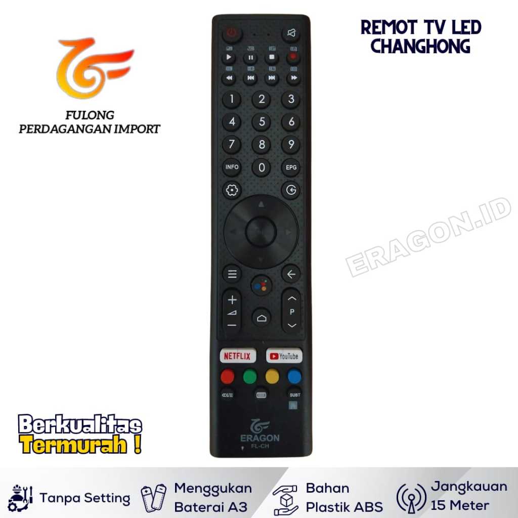 Jual ERAGON Remote TV | Suitable For ChangHong Smart TV | Shopee Indonesia