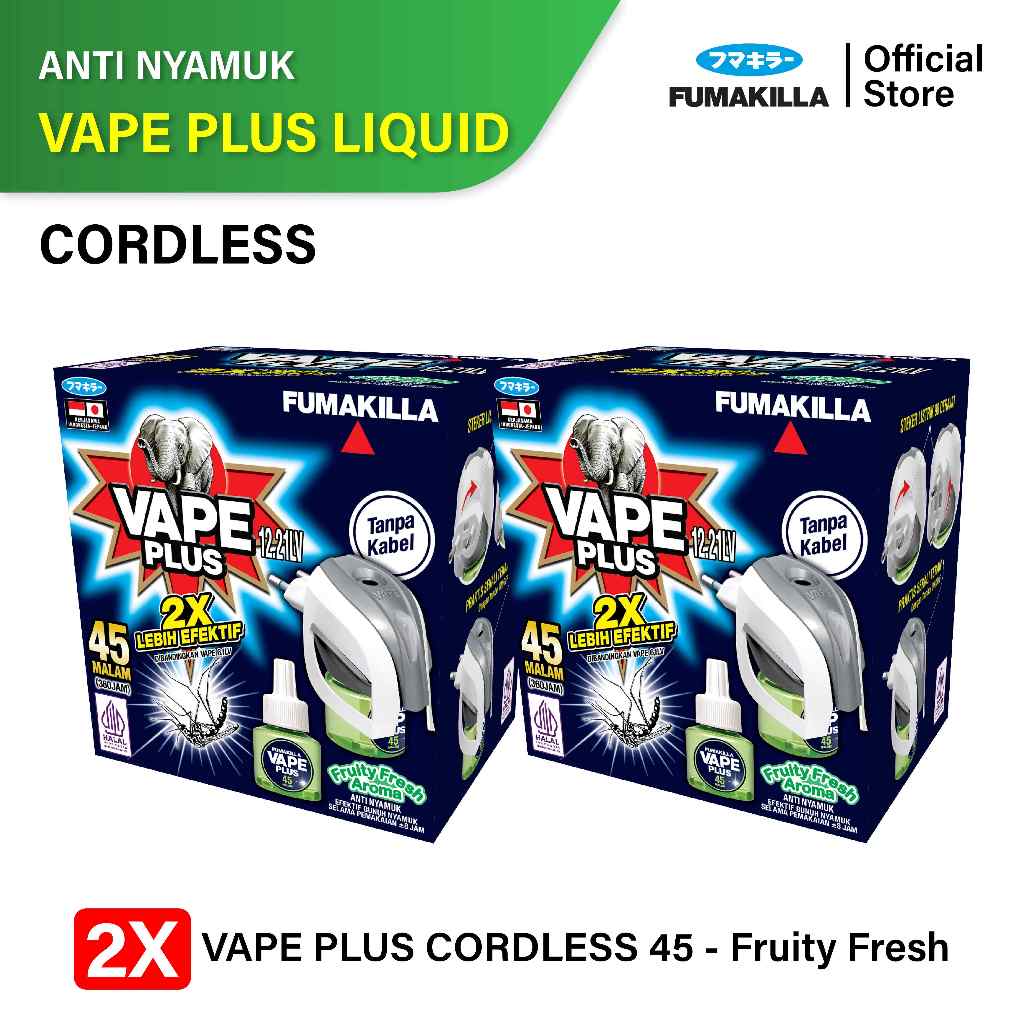 Jual Fumakilla Vape Plus Electric Liquid Device Cordless (Isi 2 ...