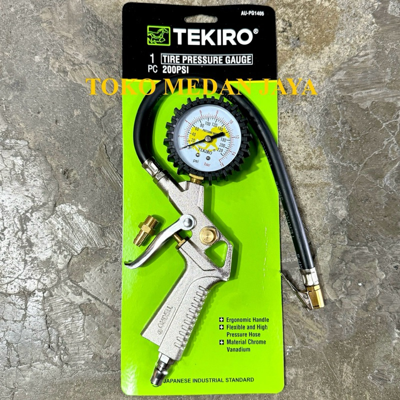 Jual TIRE PRESSURE GAUGE 3 IN 1 TEKIRO 220 PSI ISI ANGIN 3 FUNGSI ...