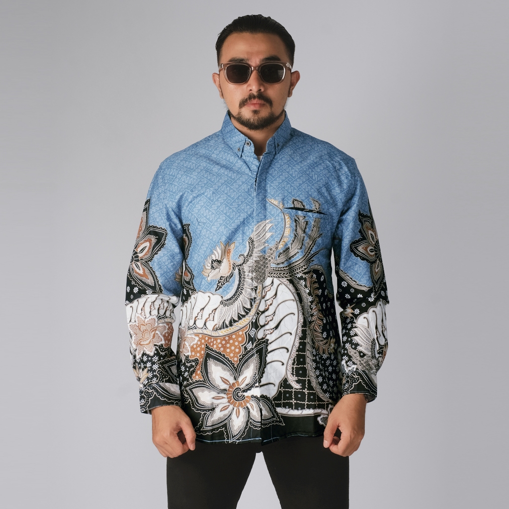Jual DGM Kemeja Batik Pria Lengan Panjang Lapis Furing Premium Batik ...