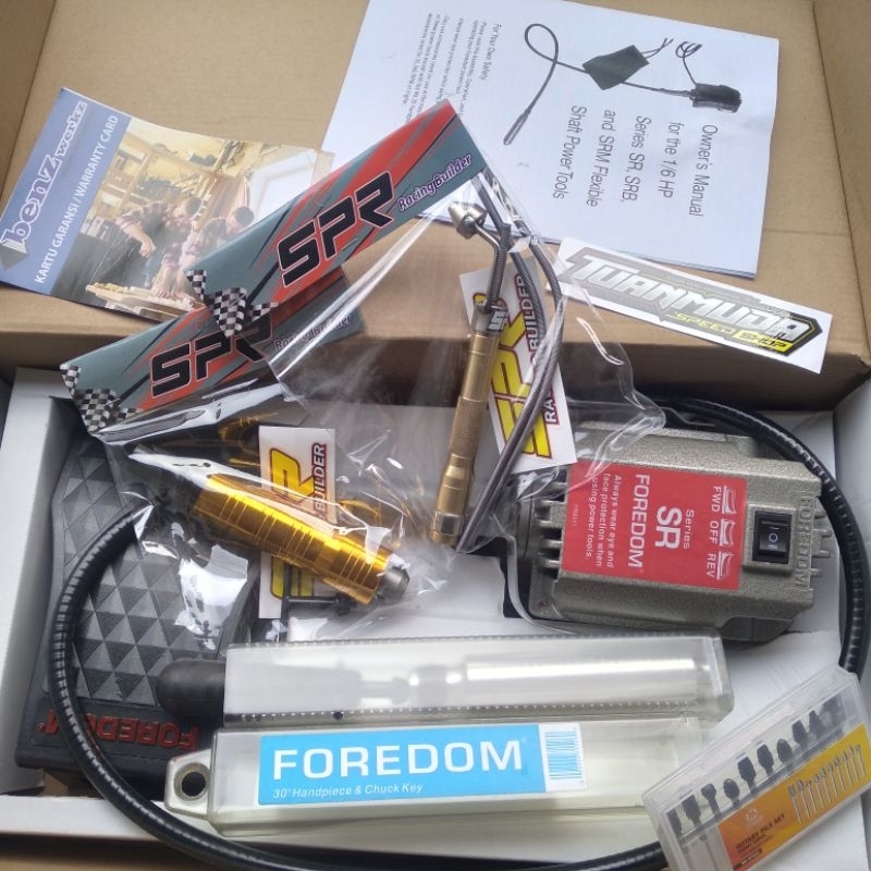 Jual Harga paket Bor tuner bengkok spr foredom SR 2 arah | Shopee Indonesia