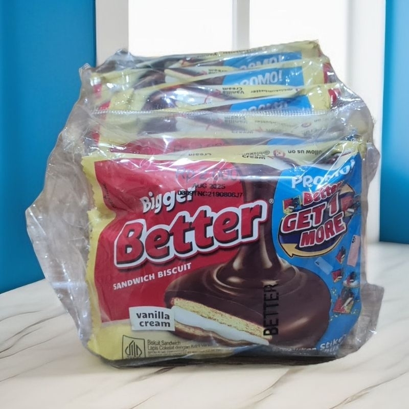 Jual Better bigger sandwich biskuit coklat 27g x 10pc | Shopee Indonesia