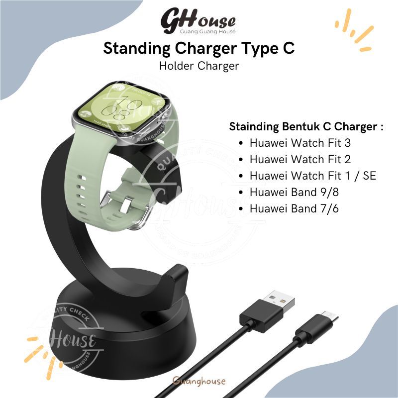 Jual Charger Huawei Watch Fit 3 / Fit 2 / Fit 1/SE Charger Huawei Band ...