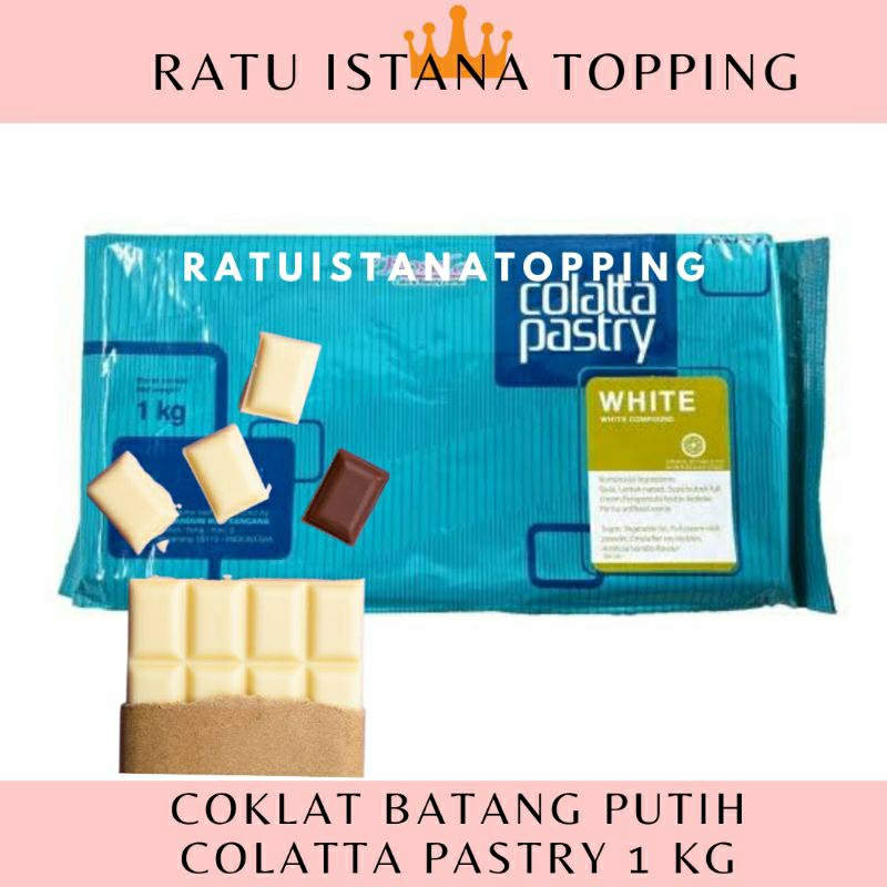 Jual COLATTA PASTRY WHITE 1 KG COKELAT BATANG PUTIH COLATA WHITE ...