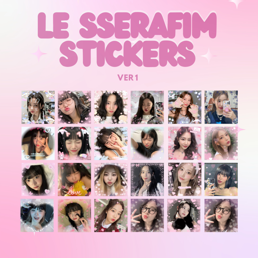 Jual [90 PCS] LE SSERAFIM LOVE MAIL STICKER FREBIESS STICKER DECO KPOP | Shopee Indonesia