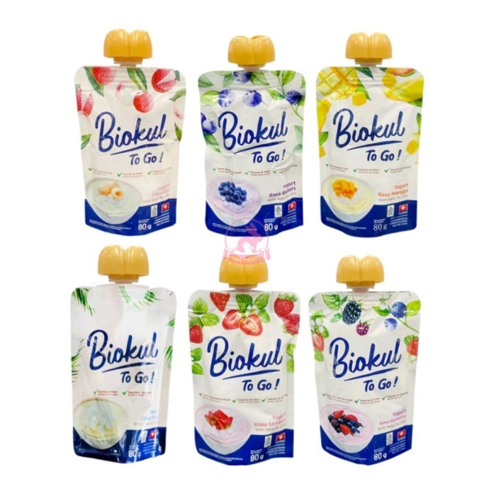 Jual BIOKUL TO GO yogurt 80 gram ( 1pc) | Shopee Indonesia