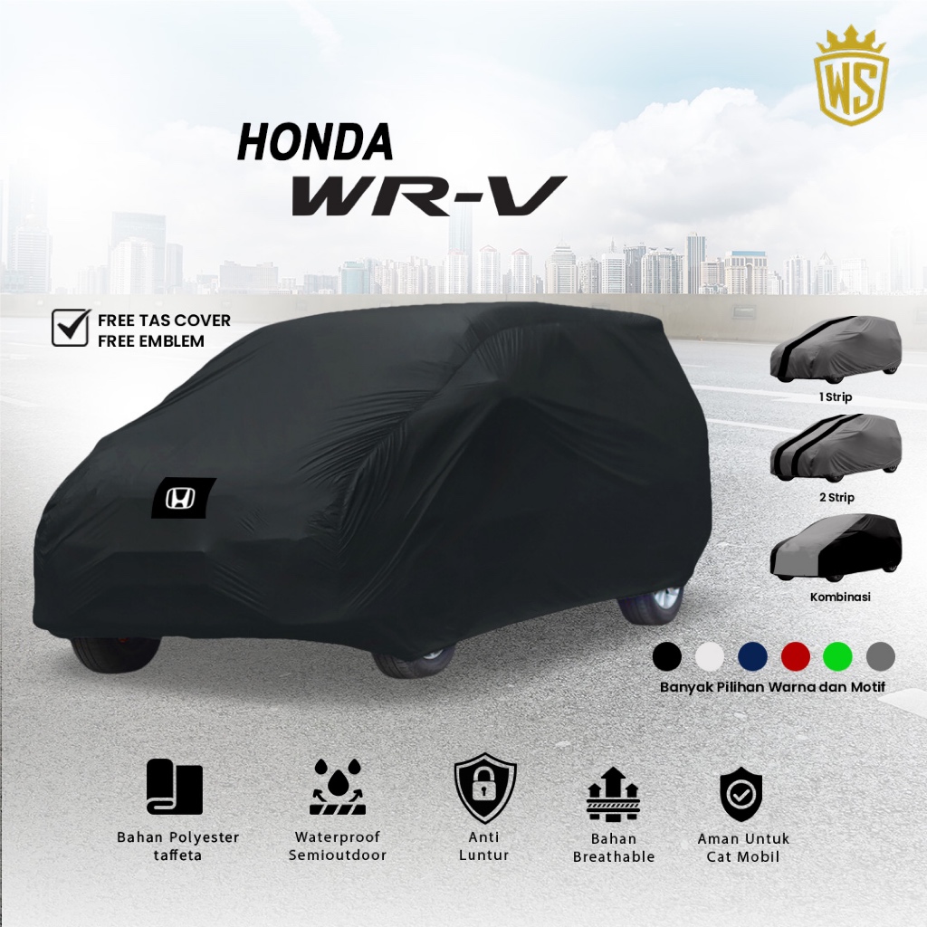 Jual Body Cover Mobil Honda WRV E M/T CVT, RS CVT / Sarung Mobil WR-V ...