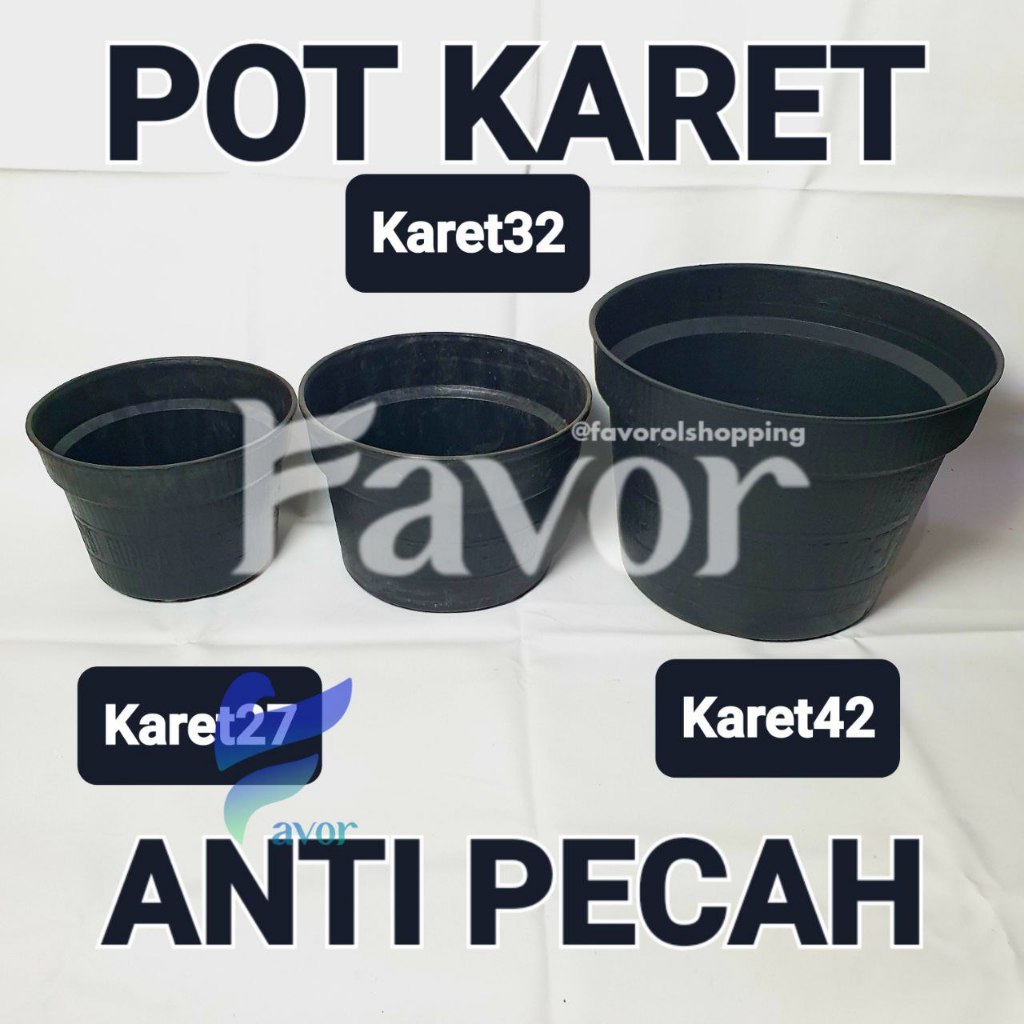 Jual Pot KARET Anti Pecah 32 Hitam Kuda Mas Awet & Tahan Banting EDISI ...
