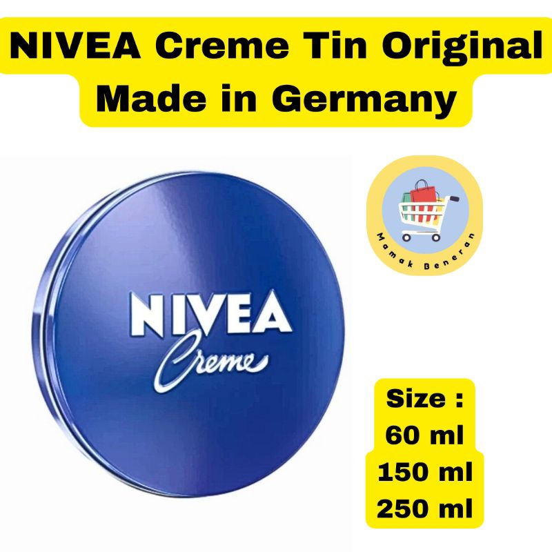 Jual NIVEA Creme Tin made in Germany original 60 150 250 ml | Shopee ...