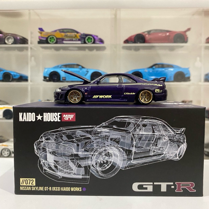 Jual Mini GT Kaido House R33 V1 Purple Ungu KHMG 072 Kaido Works ...