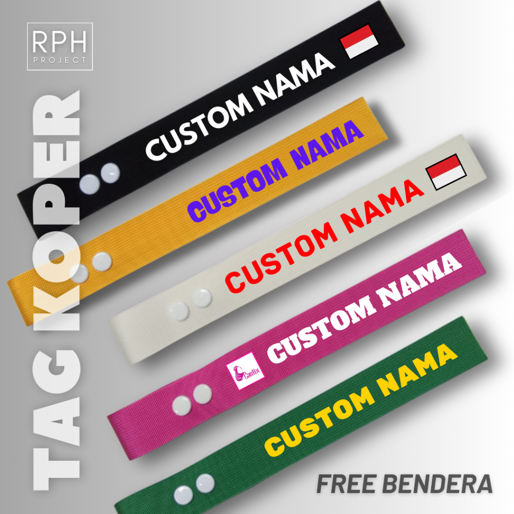 Jual Tag Koper Luggage Tag Bag Tag Gantungan Penanda Koper Tas Custom ...