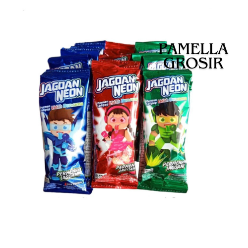 Jual PERMEN VIRAL JAGOAN NEON LOLLIPOP RENTENG | Shopee Indonesia