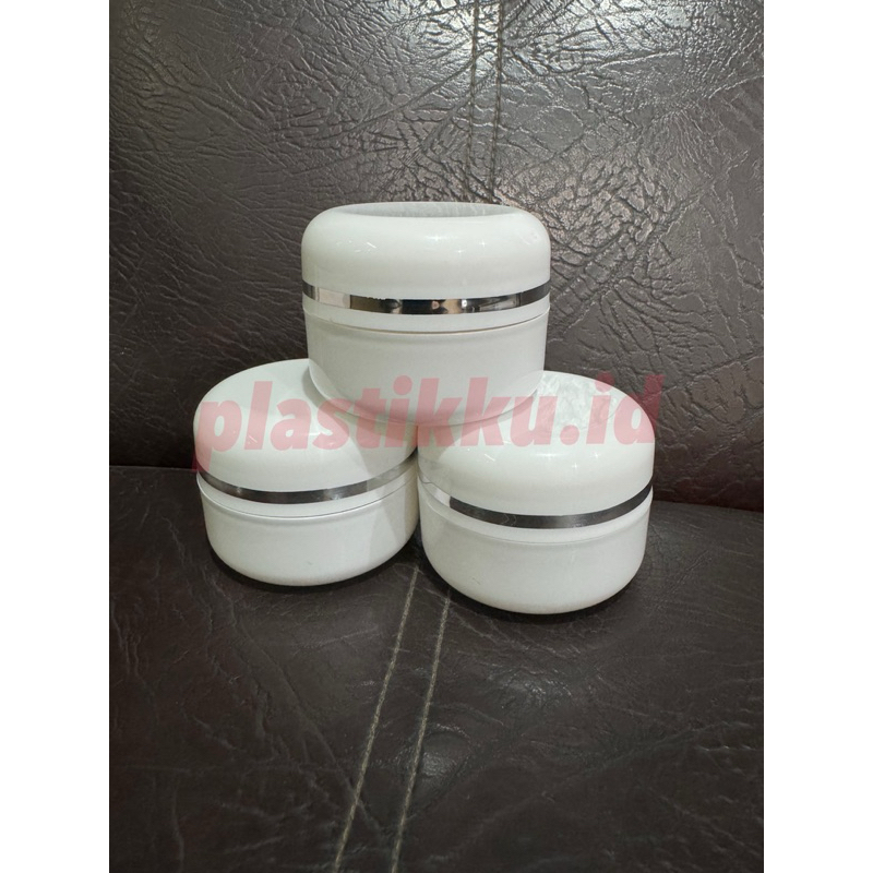 Jual POT CREAM 30GR POT EXO 30 GR POT EKSO 30 GRAM PUTIH LIS SILVER ...