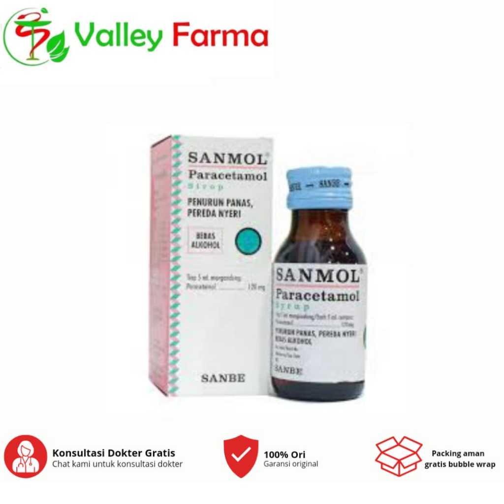 Jual SANMOL PARACETAMOL SYRUP 60ML | Shopee Indonesia
