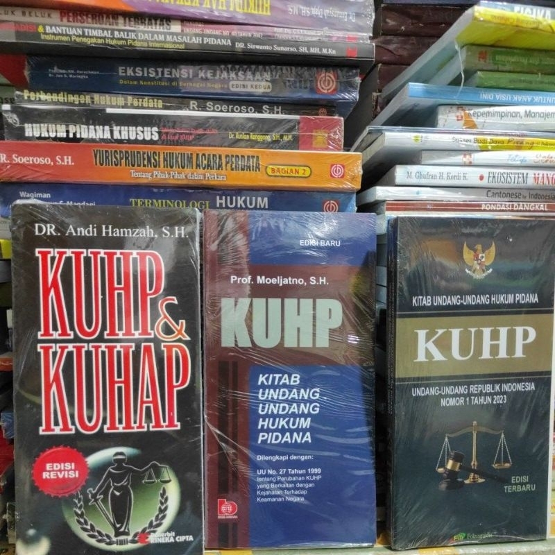 Jual Buku KUHP&KUHAP Kitab Undang Undang Hukum Pidana Edisi Baru nomor 1 tahun 2023 KUHAP dan ...
