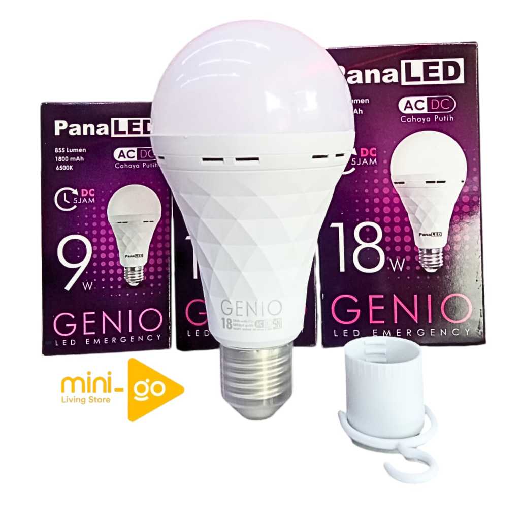 Jual Panaled Genio Lampu Led Emergency 9 Watt / 12 Watt / 18 Watt ...