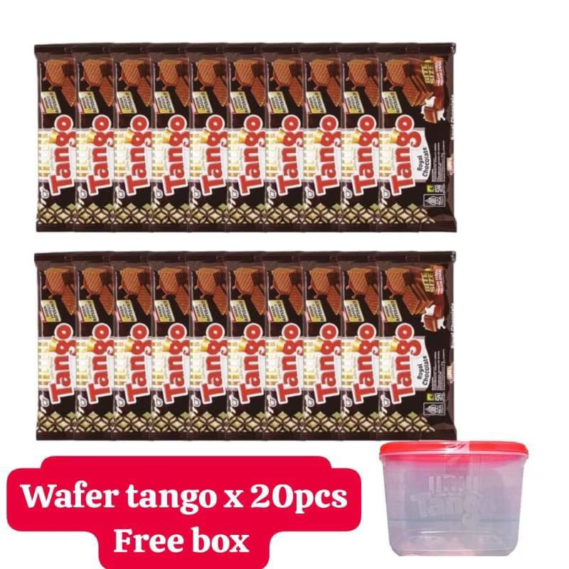 Jual Tango Wafer Coklat 16gr Free Box Isi 20 Pcs | Shopee Indonesia