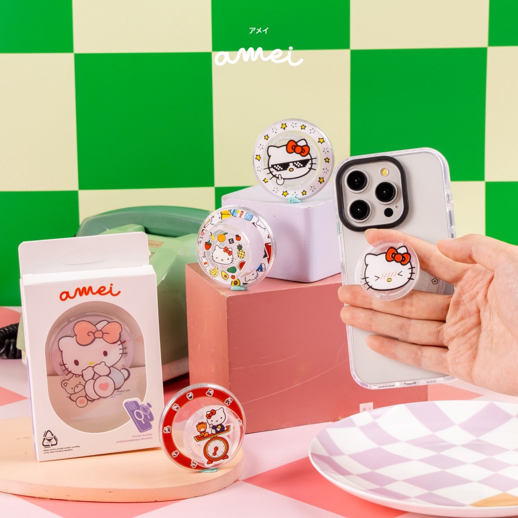 Jual AMEIGOODS Hello Kitty Grip Popsocket Magnetic Magsafe Universal ...