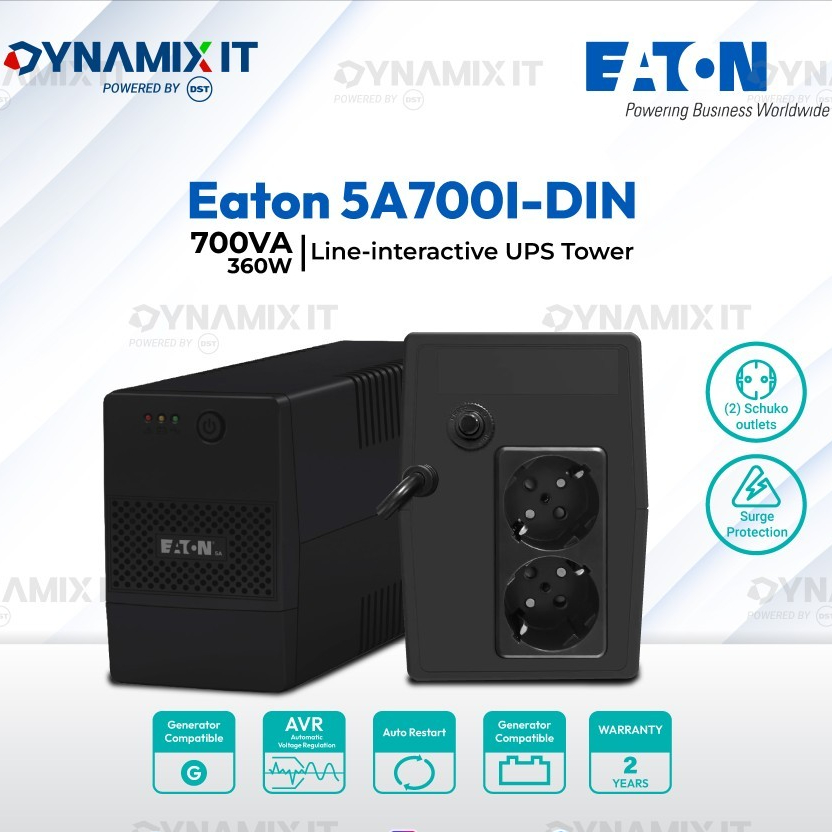 Jual UPS EATON 5A Series 5A700I-DIN 700VA 360Watts UPS with AVR GARANSI ...
