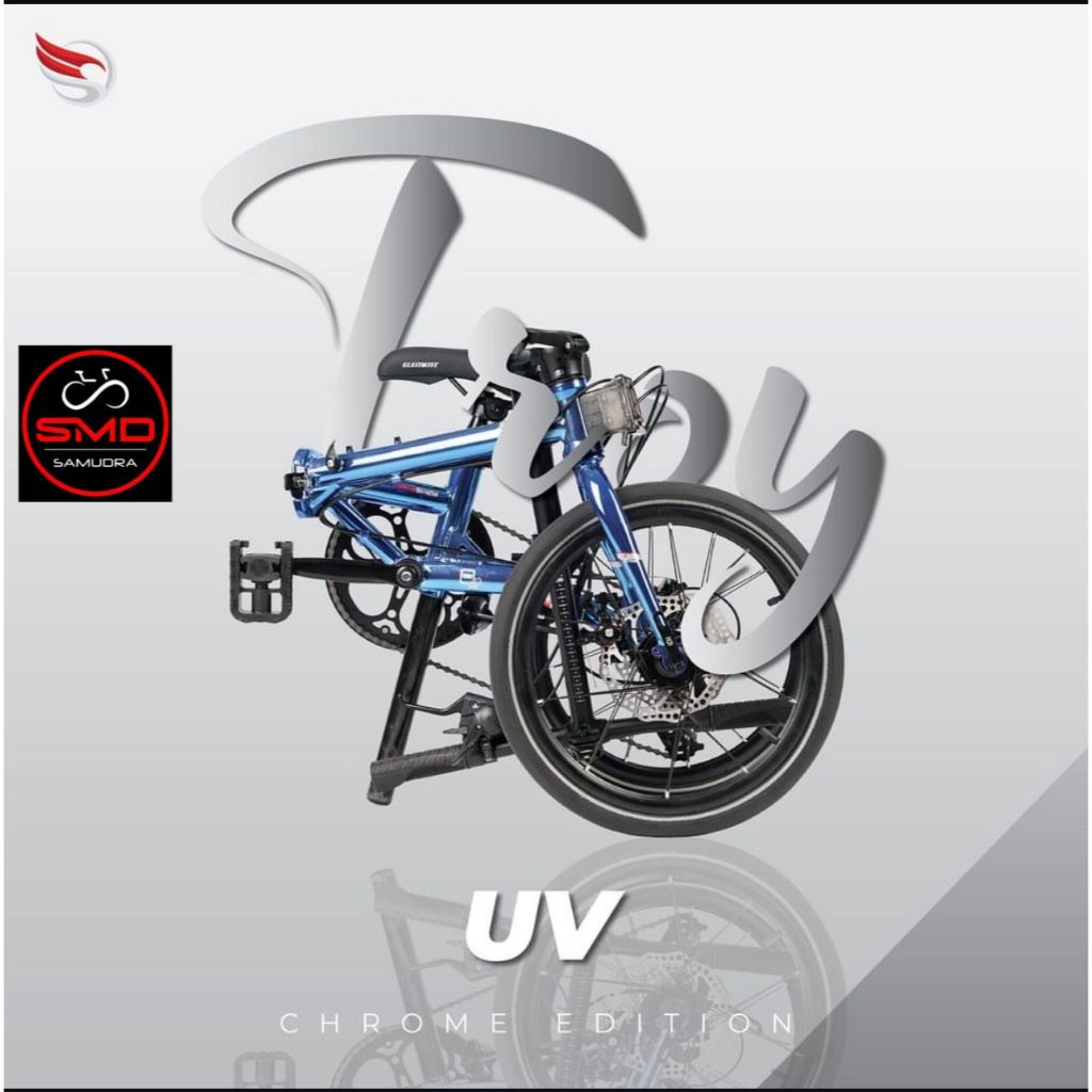 Jual Sepeda Lipat Folding 16 Inch Element Troy UV/Stripline / Chameleon 8 Speed Murah BDG ...