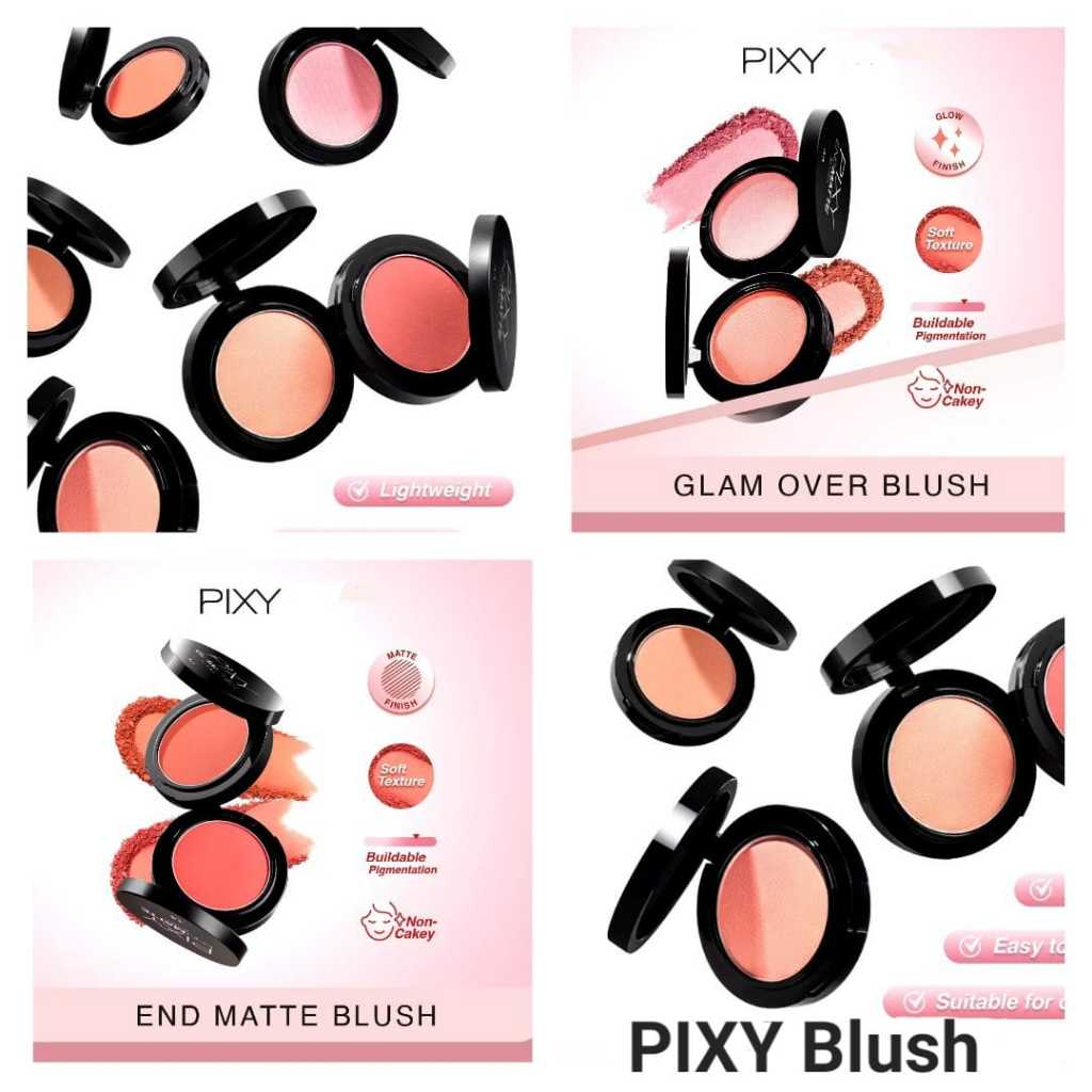 Jual PIXY End Matte Blush / Glam Over Blush 4g | Shopee Indonesia