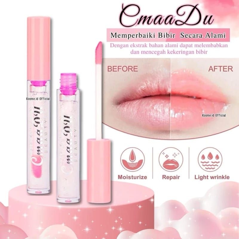 Jual (COD) Lips Gloss Cair Warna Bening Tahan Lama Berubah Warna Pink ...