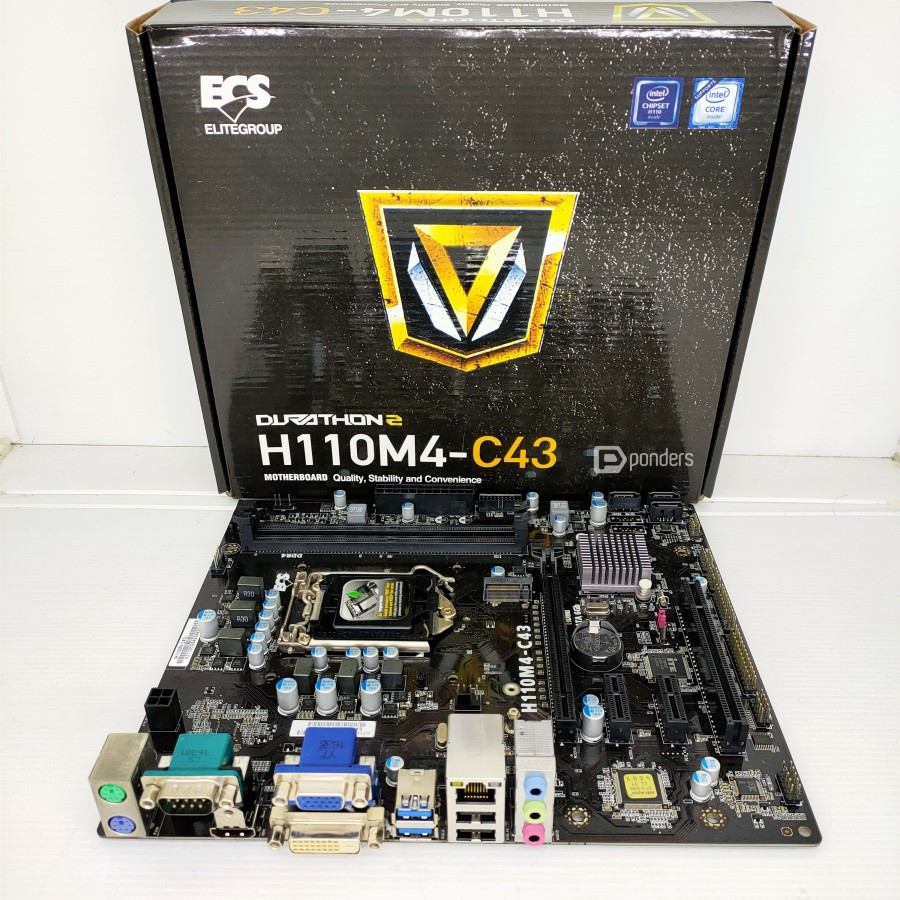 Jual Mainboard Intel H110 ECS H110M4-C43 LGA 1151 DDR4 Support Gen6 & Gen7 | Shopee Indonesia